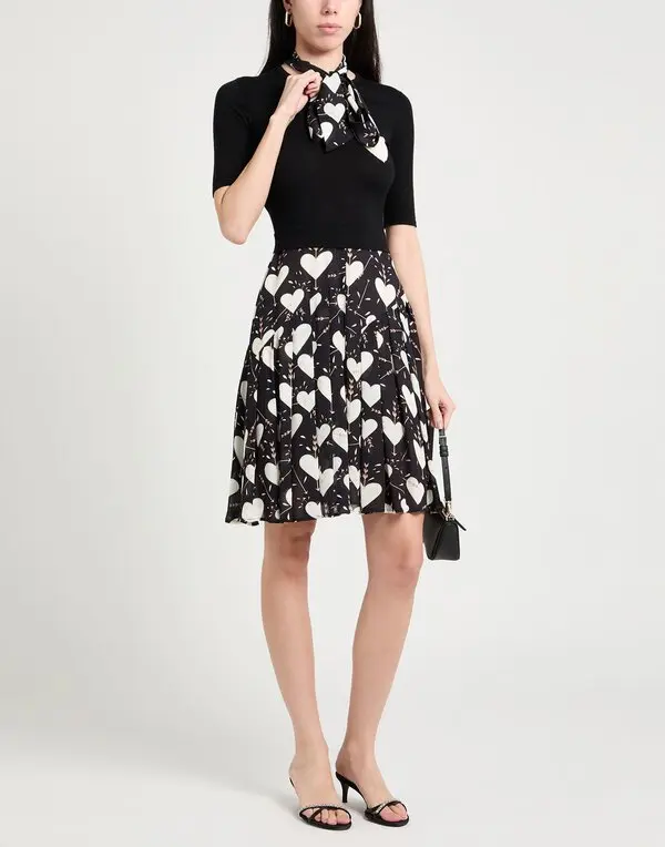Elisabetta Franchi Wool Viscose Midi Dress