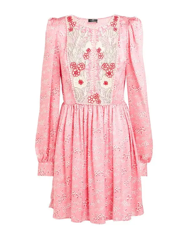 Elisabetta Franchi Flared Floral-print Mini Dress