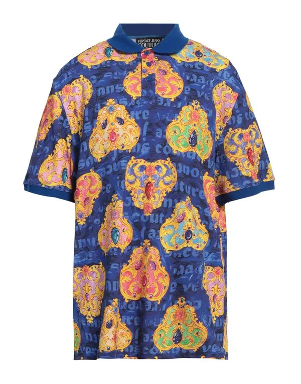 Versace Polo Shirt Size Cotton, Polyester, Polyamide, Elastane