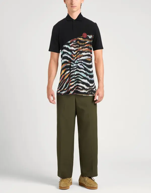 Just Cavalli Polo Shirt Size Cotton, Viscose, Polyamide, Elastane - Black