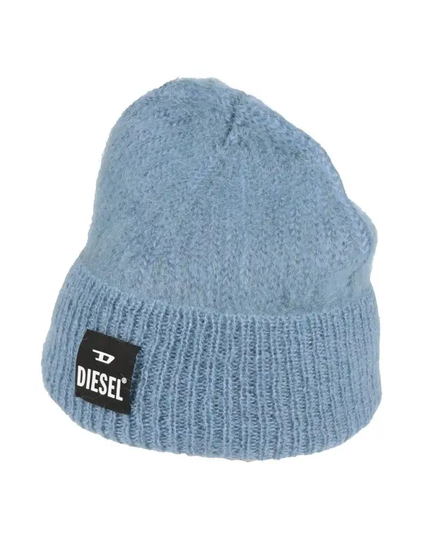 DIESEL® Mohair Wool Blend Beanie - Light Blue