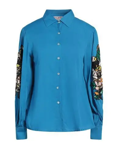 CONNOR & BLAKE Satin Shirt With Appliqués