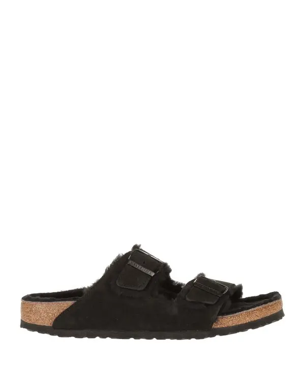 BIRKENSTOCK Soft Leather Sandals With Buckle Fastening - Black