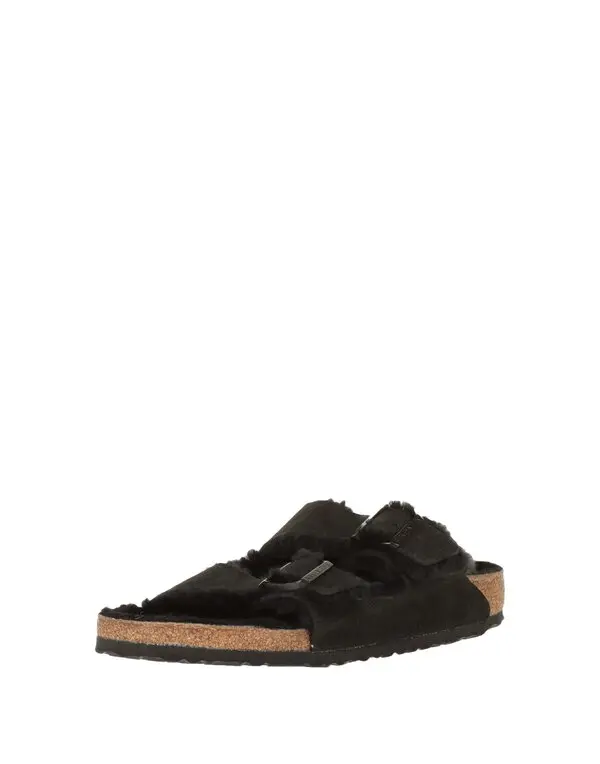 BIRKENSTOCK Soft Leather Sandals With Buckle Fastening - Black