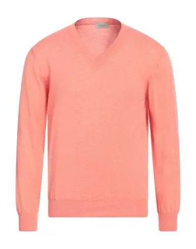 Altea Cotton V-neck Sweater - Salmon Pink