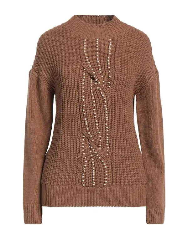 Guess Embellished Turtleneck Knit Sweater