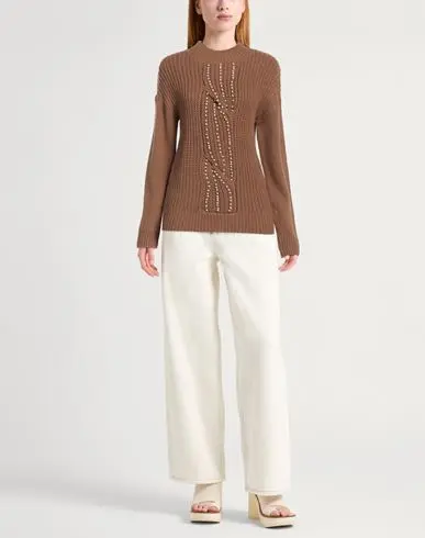 Guess Embellished Turtleneck Knit Sweater