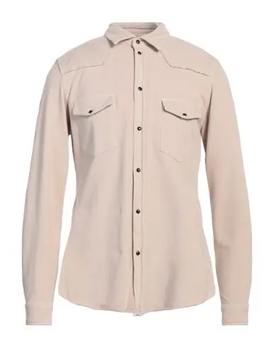 BERNA Shirt Military Size Cotton, Elastane - Beige