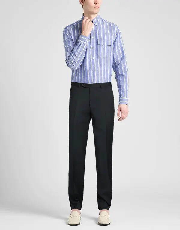 Canali Tailored Virgin Wool Pants - Black