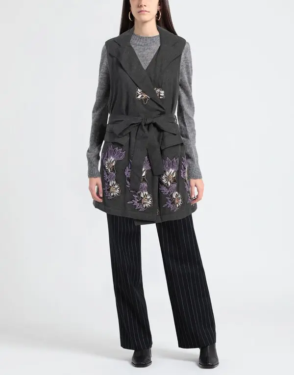 CONNOR & BLAKE Double-breasted Embroidered Flannel Blazer