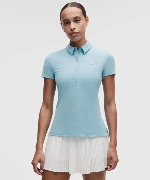 Lululemon Quick-dry Straight Hem Polo Shirt - Seafoam