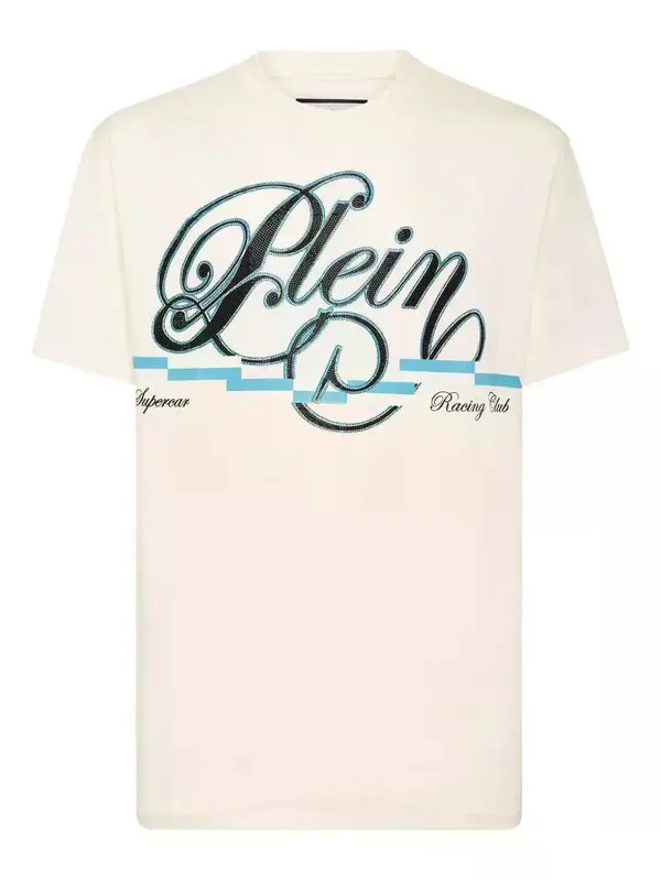 Philipp Plein Coursive Border T-shirt - White