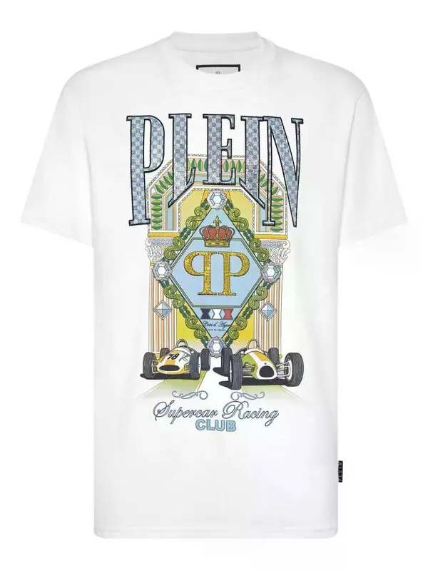Philipp Plein Supercar Racing T-shirt - White