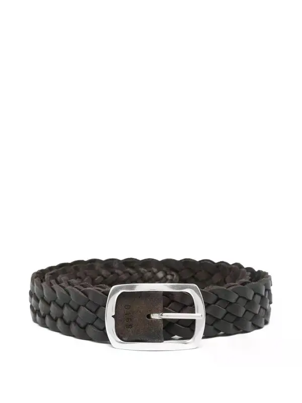 ORTIGNI Braided Belt - Brown