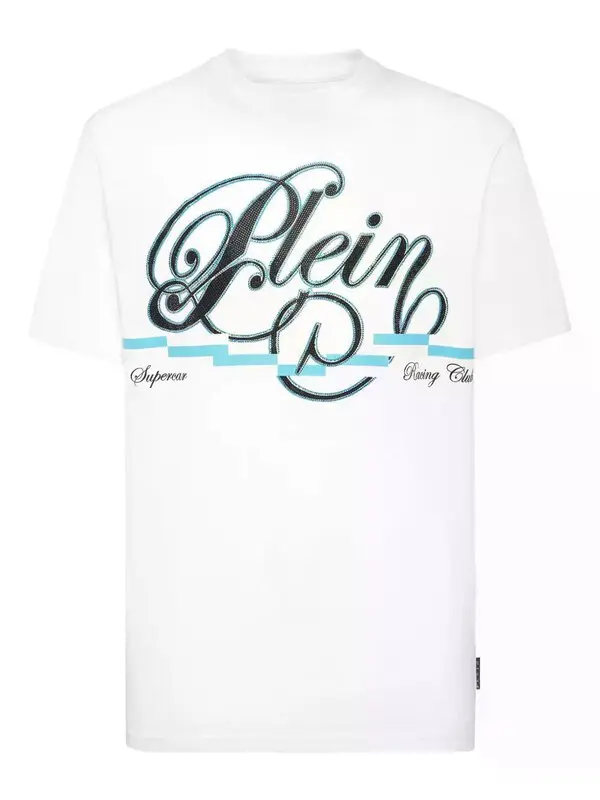 Philipp Plein Coursive Border T-shirt - White