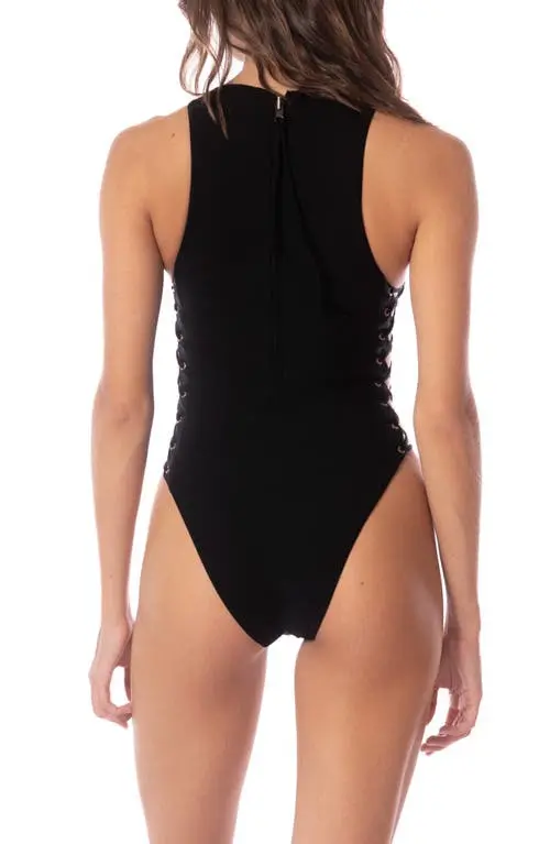 MAAJI Fleur Lace-up One-piece Swimsuit