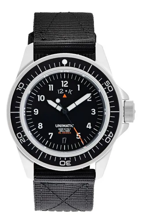 UNIMATIC Modello Uno Gmt Toolwatch - Black Steel