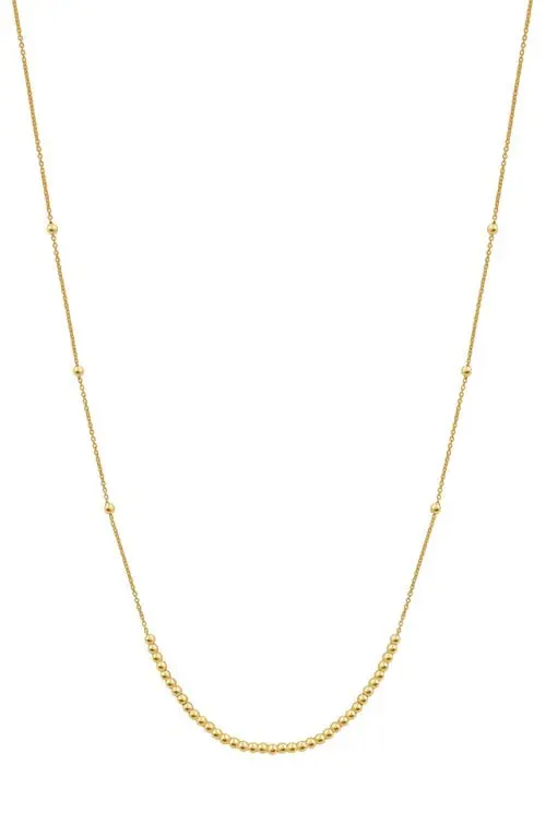 Bony Levy 14k Gold Beaded Frontal Necklace - 14k Yellow Gold