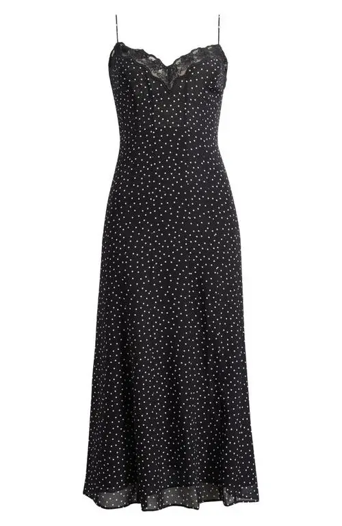 REFORMATION Lucine Dot Midi Slipdress - Selene