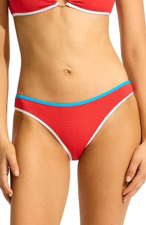 Seafolly Hipster Bikini Bottom - Flame