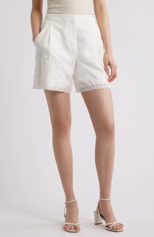 Kobi Halperin Embroidered High-waist Shorts