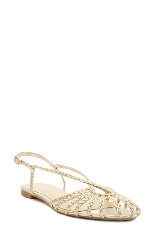 AREZZO Paola Slingback Sandal - Platino