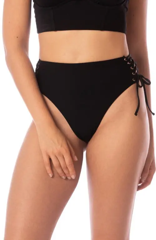 MAAJI Oasis Lace-up Reversible Bikini Bottom - Black