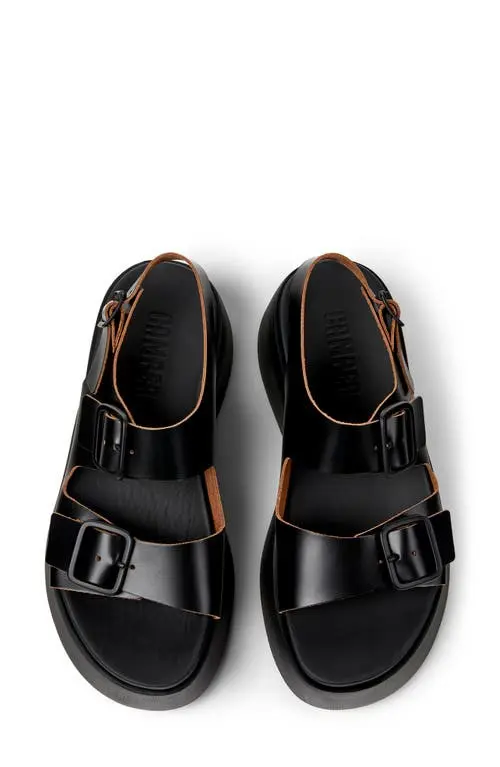 Camper Tasha Platform Sandal - Black