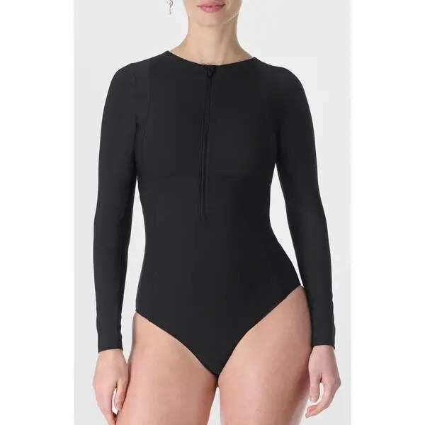 Sweaty Betty Tide Zip Through One-piece Swimsuit