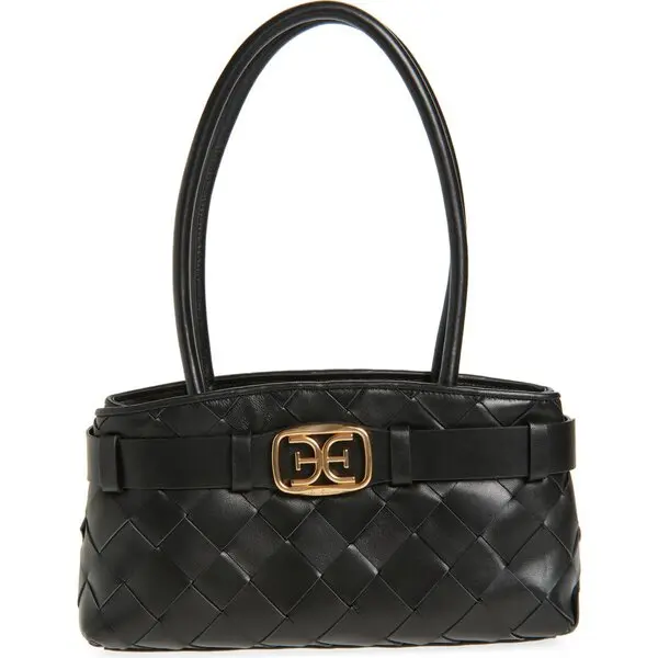 Sam Edelman Cleo Woven Leather Shoulder Bag