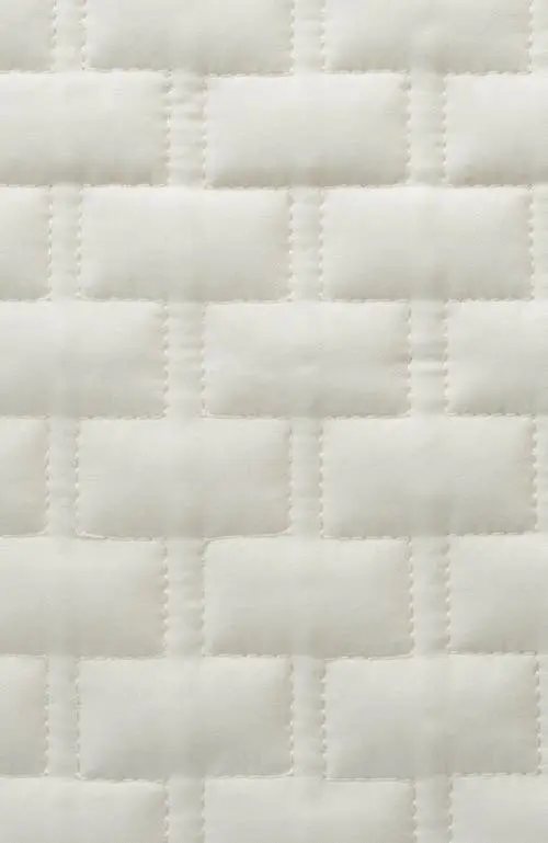 BEDVOYAGE Luxury 100% Viscose Cooling Quilted Brick Coverlet - Ivory