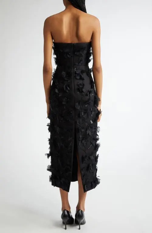 Michael Kors Floral Strapless Dress