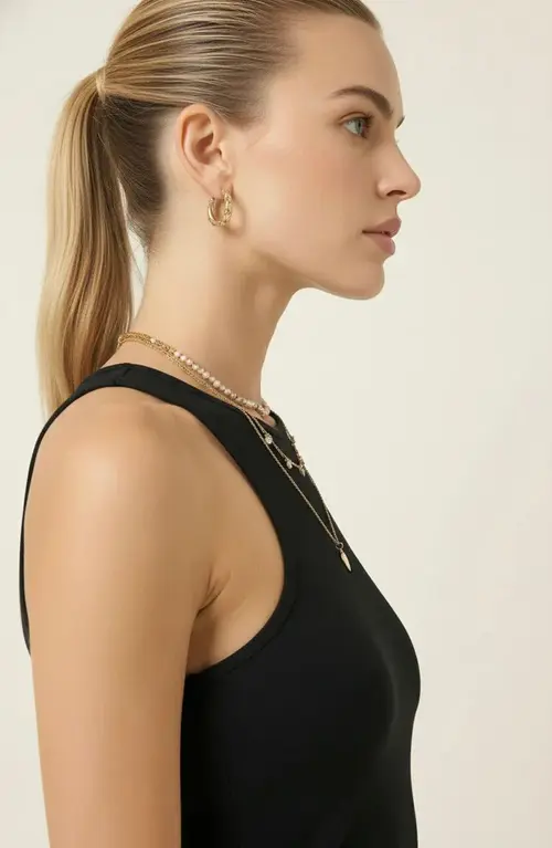 MODENAIRE Mixed Media Mini Dress With Bubble Hem