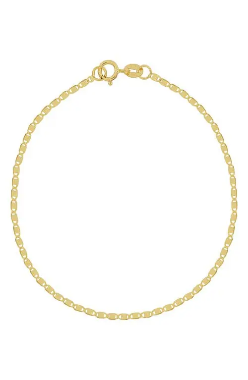 Bony Levy 14k Gold Flat Link Chain Bracelet - 14ky