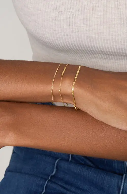 Bony Levy 14k Gold Flat Link Chain Bracelet