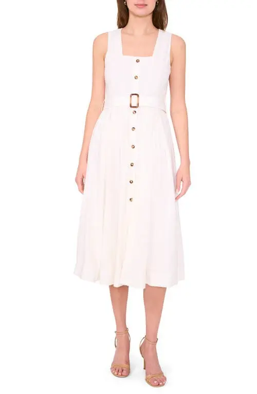 Halogen Sleeveless A-line Midi Dress