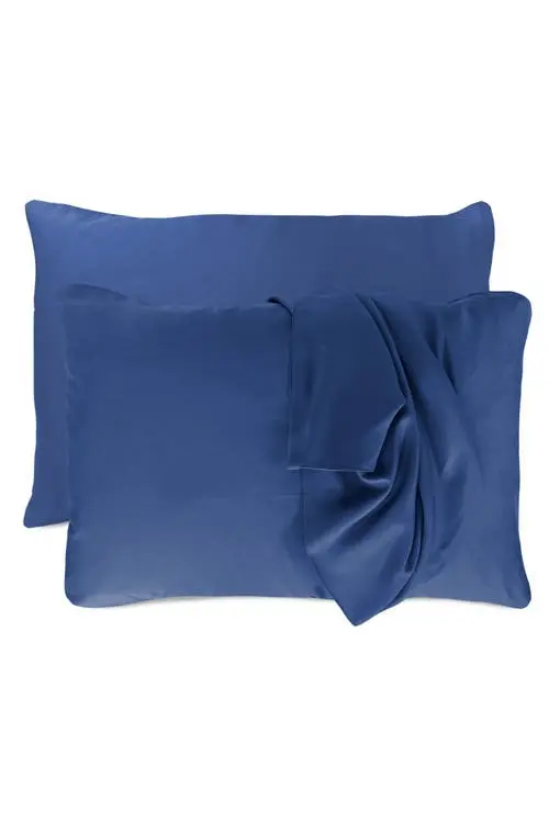 BEDVOYAGE Luxury 100% Viscose Cooling Pillowcase Set - Indigo