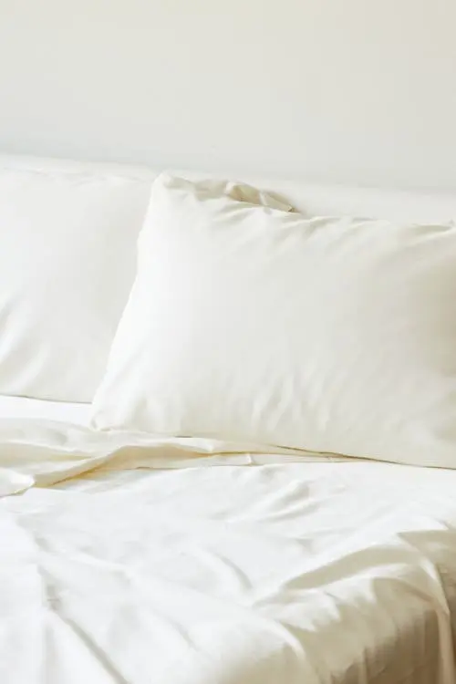 BEDVOYAGE Luxury 100% Viscose Cooling Pillowcase Set - Ivory