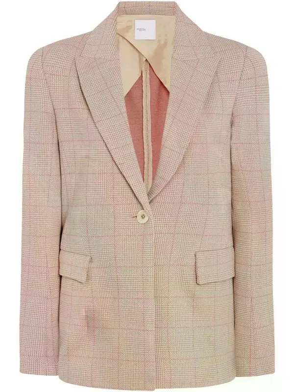 Rosetta Getty Checked Blazer - Neutrals