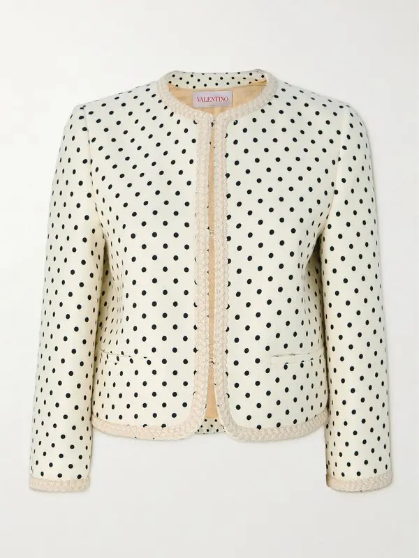 Valentino Garavani Polka-dot Jacket - Cream