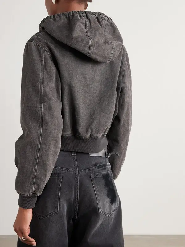 Our Legacy Cropped Hooded Denim Jacket