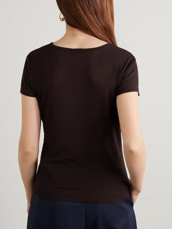 LESET Rozzi Ribbed Jersey T-shirt