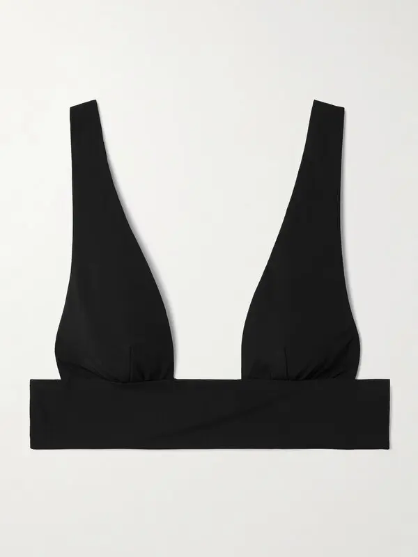 Kiki De Montparnasse Echauffe Embellished Bikini Top - Black