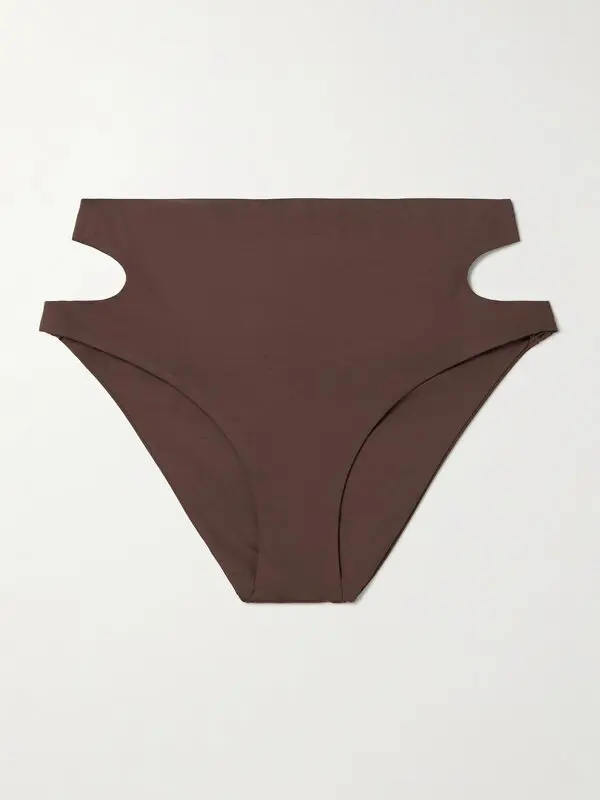 Kiki De Montparnasse La Sirene Cutout Bikini Briefs - Brown