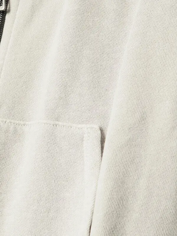 JAMES PERSE Vintage French Cotton-terry Hoodie - Neutrals