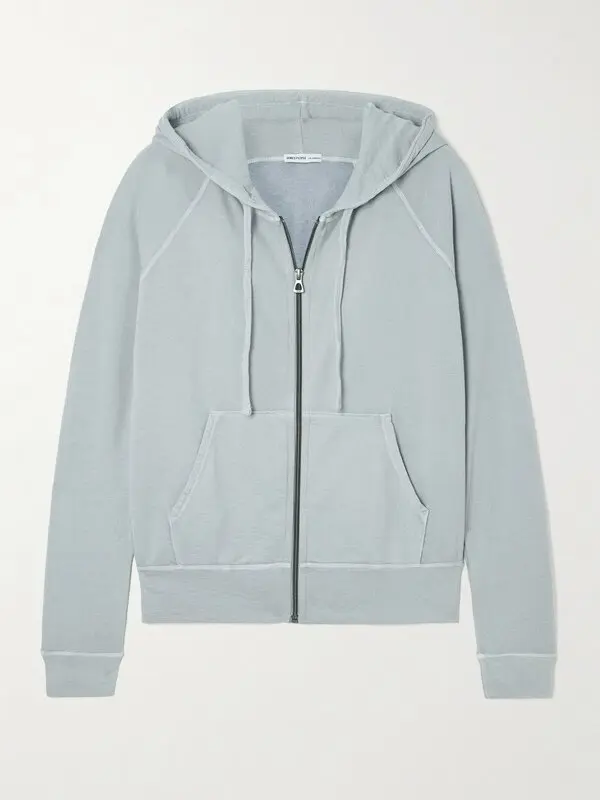 JAMES PERSE Vintage French Cotton-terry Hoodie - Gray