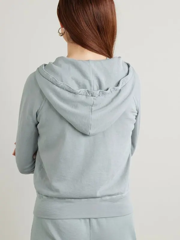 JAMES PERSE Vintage French Cotton-terry Hoodie - Gray