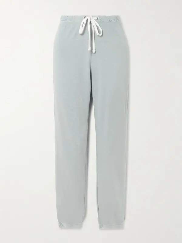 JAMES PERSE Cotton-terry Track Pants - Gray