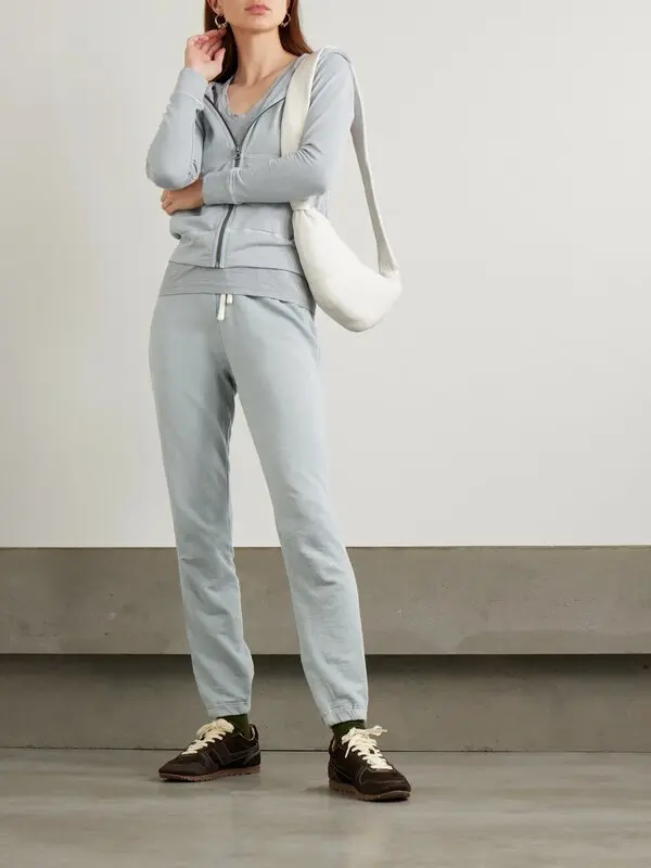 JAMES PERSE Cotton-terry Track Pants - Gray