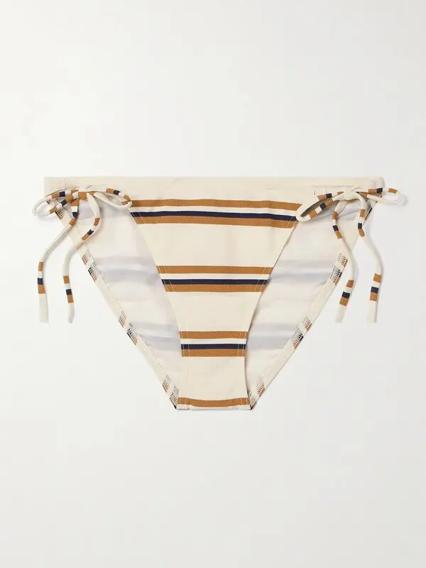 ERES Mariniere Striped Bikini Briefs - Cream